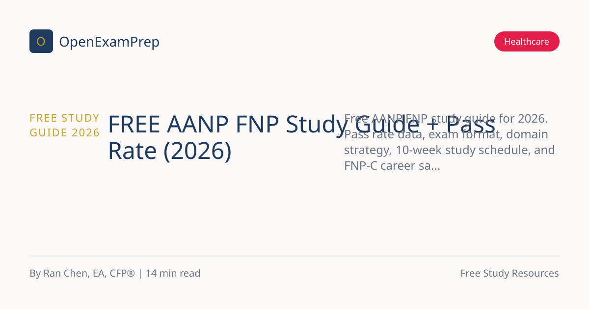 FREE AANP FNP Study Guide + Pass Rate (2026) | OpenExamPrep