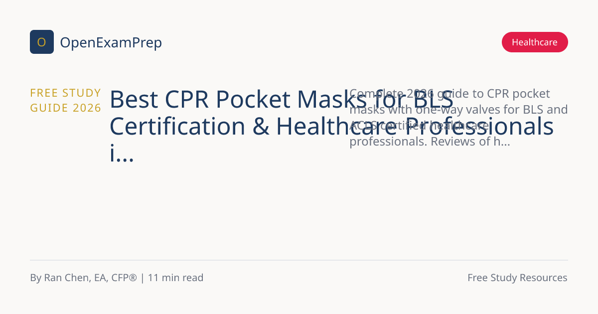 Best CPR Pocket Masks for BLS Certification (2026) | OpenExamPrep
