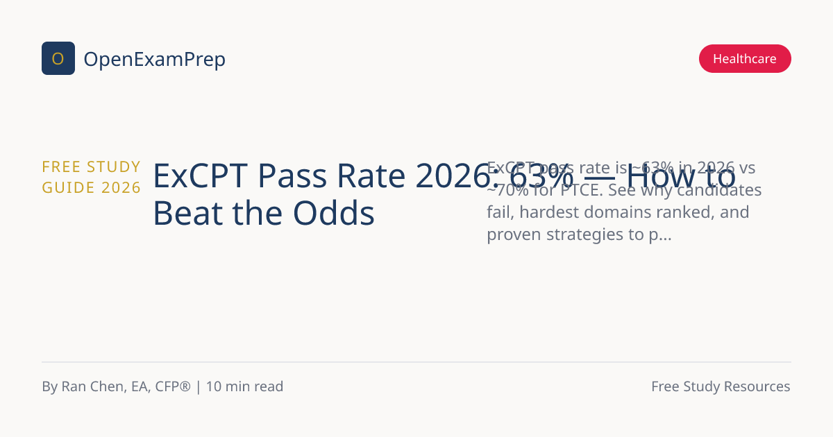 ExCPT Pass Rate 2026: 63% — How to Beat the Odds | OpenExamPrep